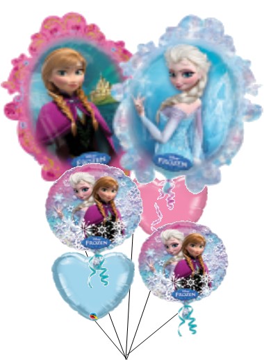 Frozen Elsa & Anna Frame - SP Balloon Bouquet