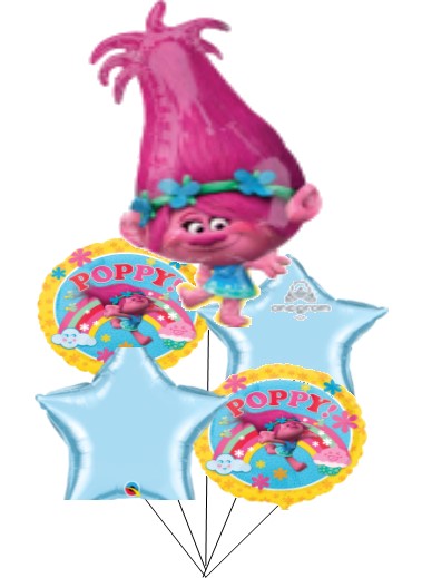 Poppie Trolls - SP Balloon Bouquet