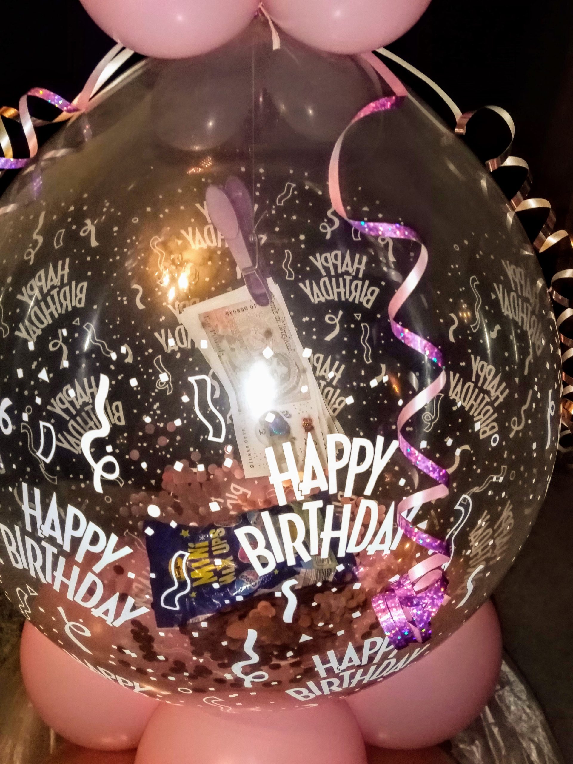 Personalised Money Balloon - SP Balloon Bouquet